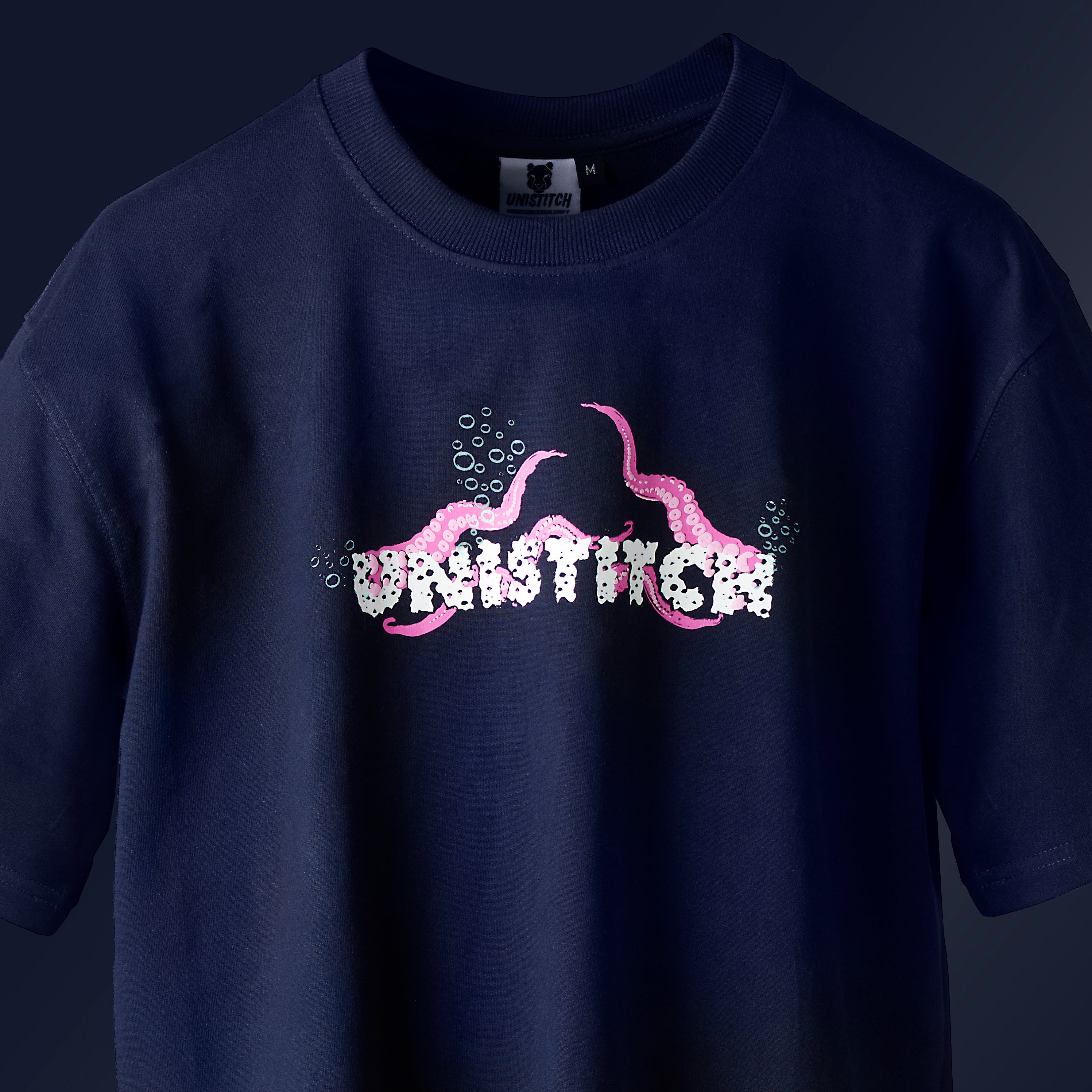 The Tentakill - Navy Blue Oversized T-shirt – UNISTITCH